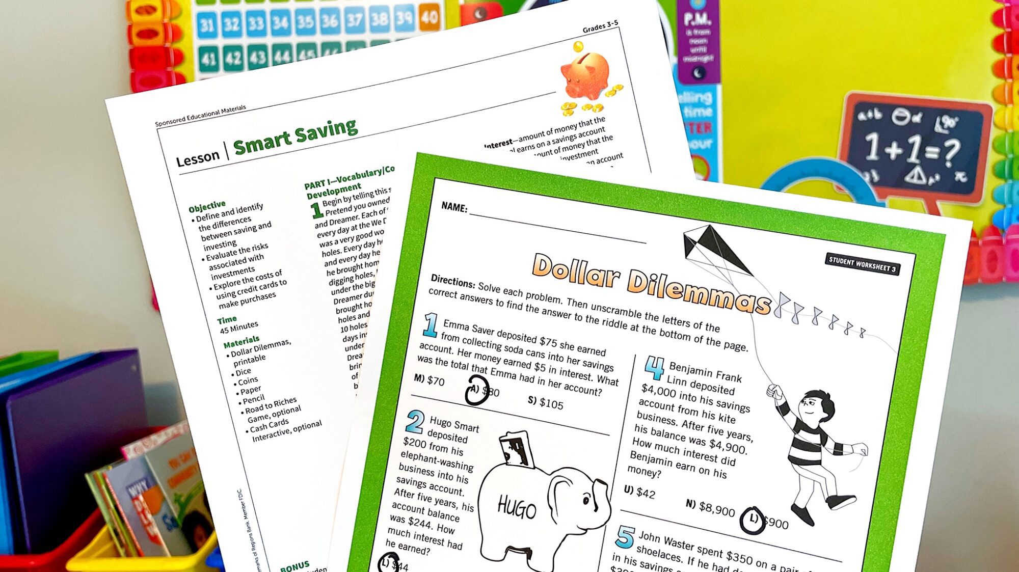 Saving Money: A Lesson About Saving, Investing, and Credit