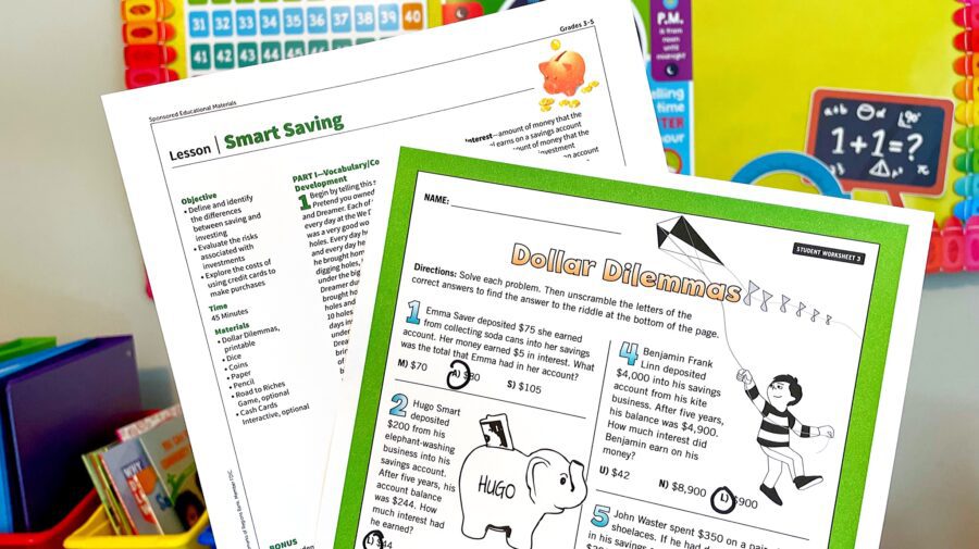 Saving Money: A Lesson About Saving, Investing, and Credit