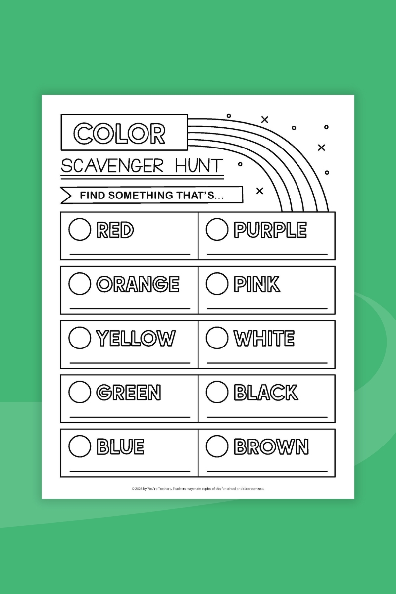 40 Clever Scavenger Hunt Ideas (Plus Free Printable Bundle) - September ...