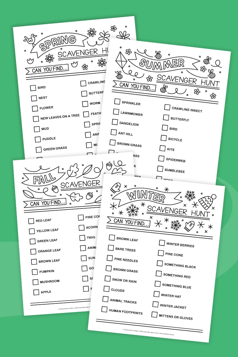 40 Clever Scavenger Hunt Ideas (Plus Free Printable Bundle)