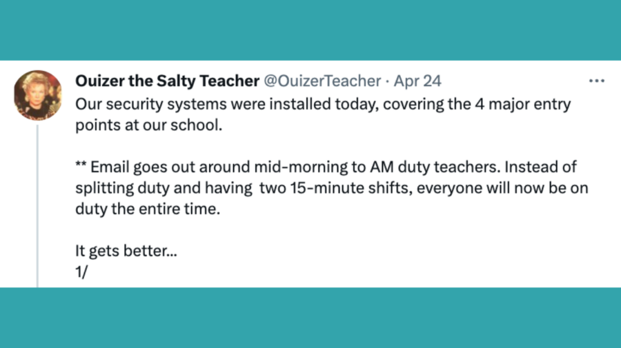 This School Security System Requires the Teachers To Run It