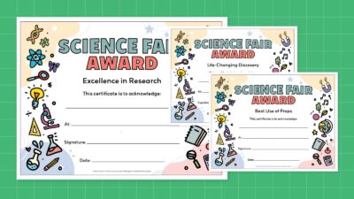 Science Fair Certificates for Kids (Free Printables) - We Are Teachers