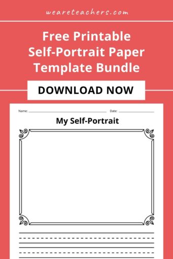 Free Printable Self-Portrait Paper Template Bundle