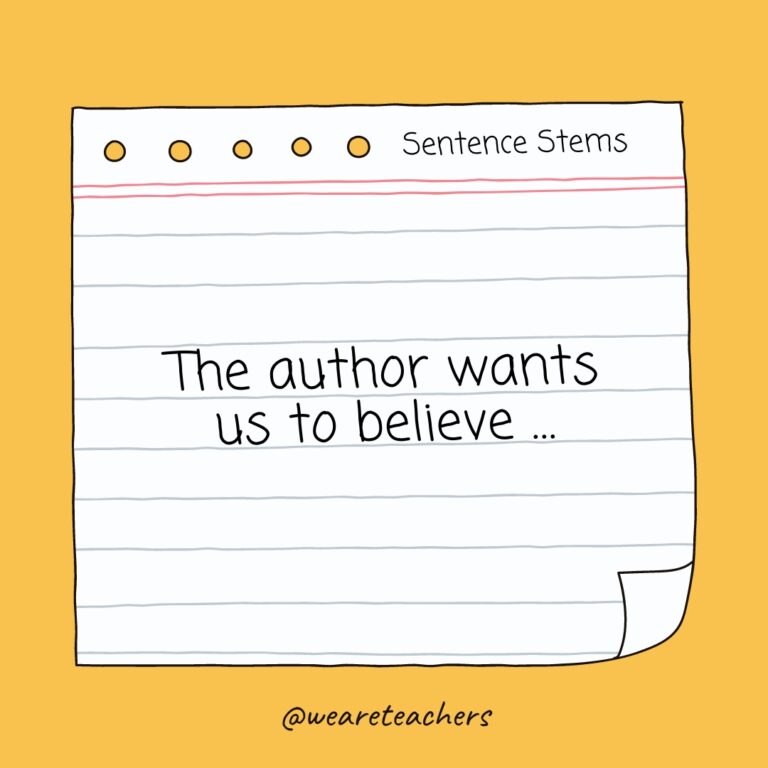 Sentence Stems: How To Use Them + Examples for Every Subject