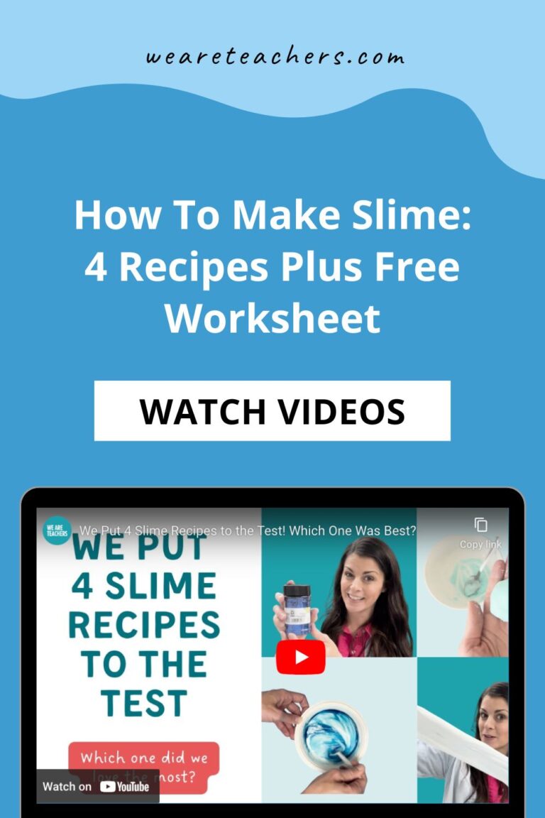 How To Make Slime: 4 Recipes Plus Free Worksheet