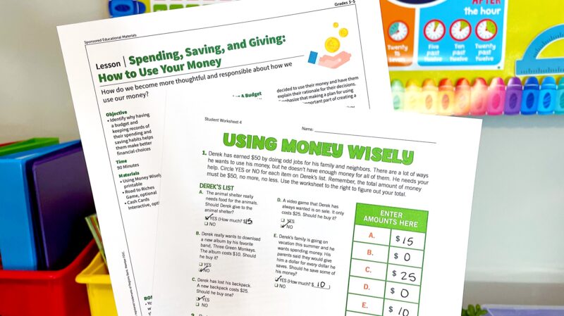 Money Basics: A Lesson and Worksheet to Introduce Money
