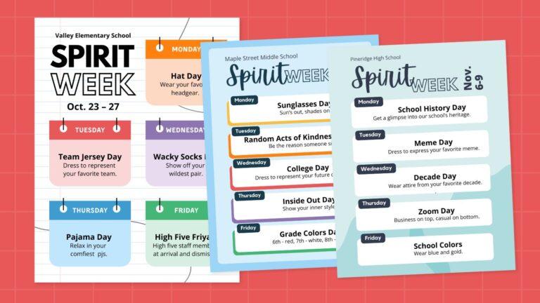 120+ School Spirit Week Ideas, Activities, and Theme Days