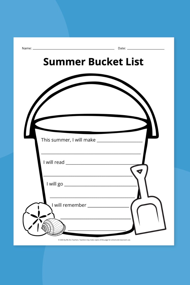 Summer Bucket List Printables - November 2025