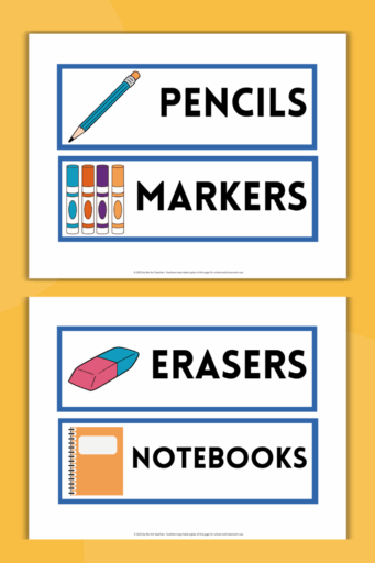 Free Printable Classroom Labels To Organize Your Classroom