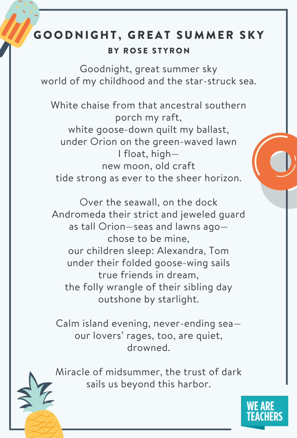 35 Summer Poems for Kids of All Ages - We Are Teachers