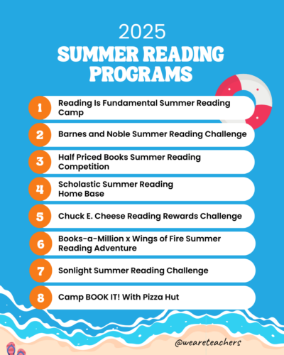 2025 Summer Reading Programs (Recommended by Teachers)