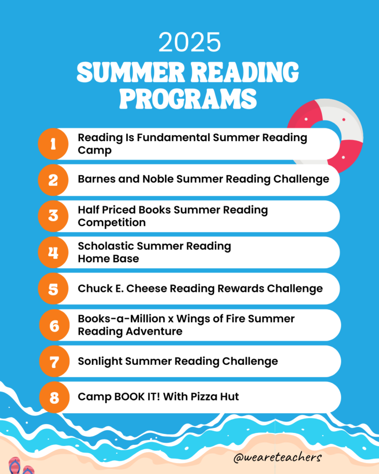 2025 Summer Reading Programs (Recommended by Teachers)