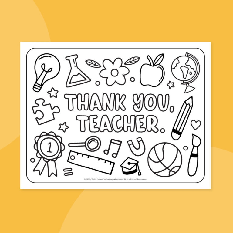 Free Teacher Appreciation Coloring Pages To Say Thank You - Asha Modern ...