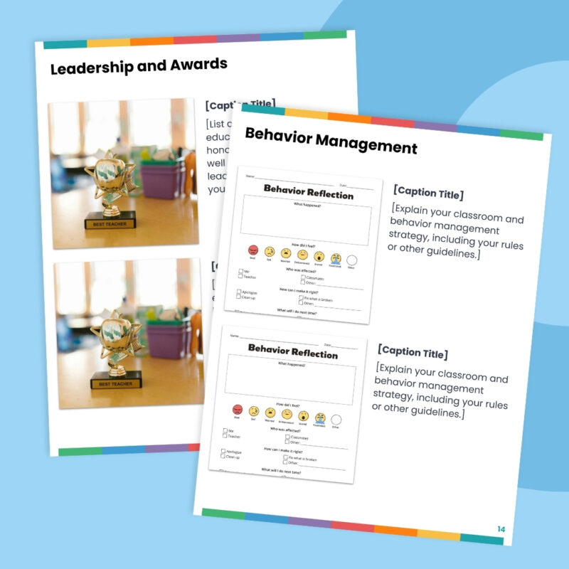 How To Create a Teaching Portfolio (Examples & Free Templates) - Asha ...