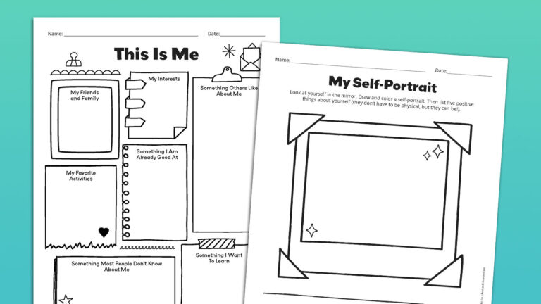 Get Our Free Bundle of Self-Esteem Worksheets