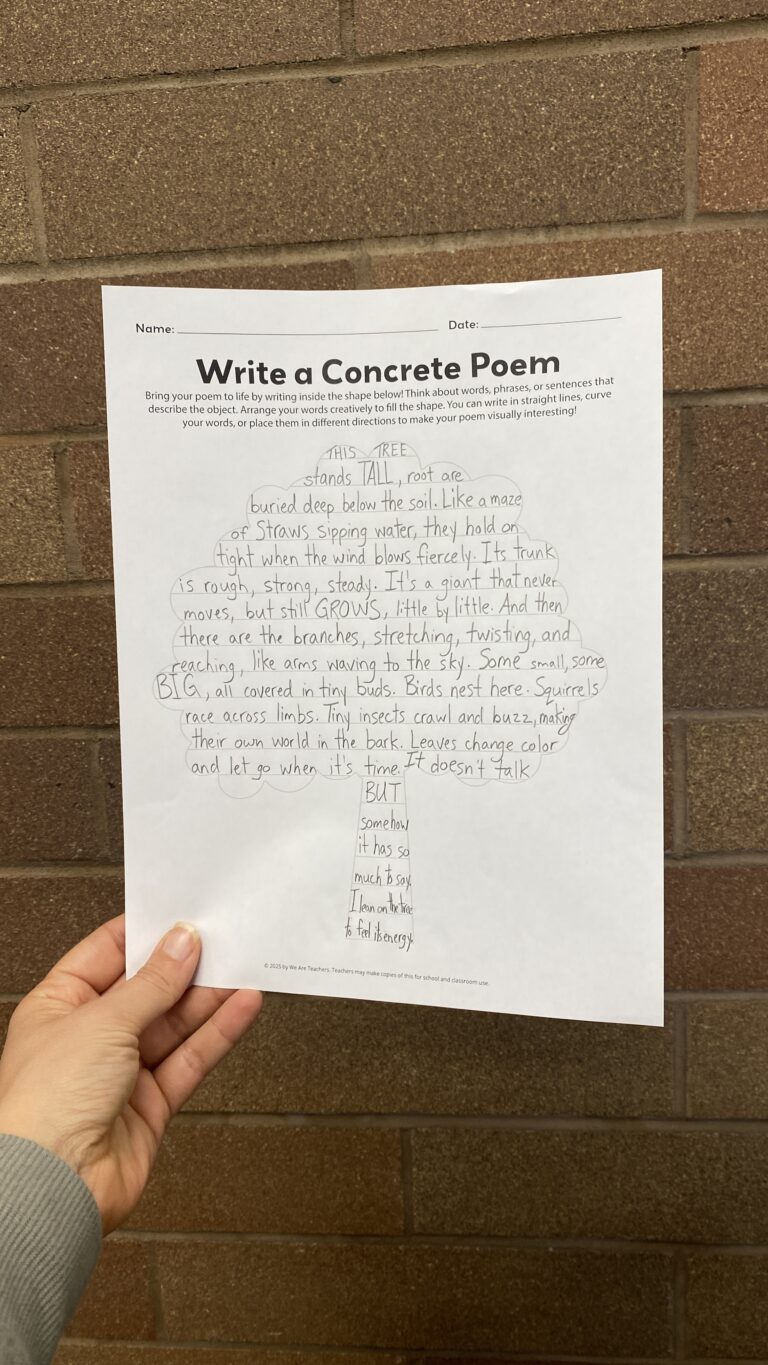 How To Write Concrete Poems: Examples and Templates - Asha Modern School