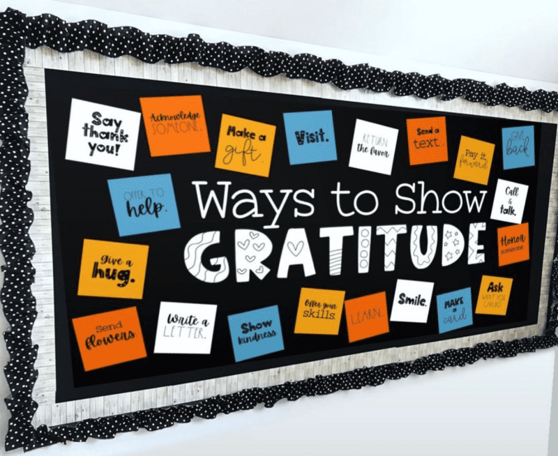 Thanksgiving Bulletin Boards & Door Decorations To Showcase Gratitude
